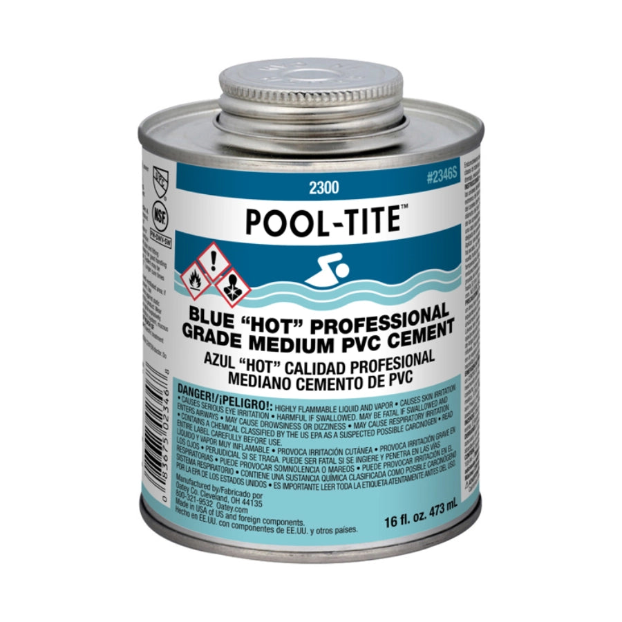 POOL-TITE Medium Hot Low VOC PVC Cement, 16 oz – Pool St